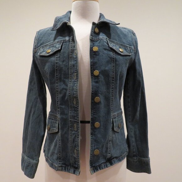 Jones New York | Jackets & Coats | Women Petite Small Blue Denim Jacket ...